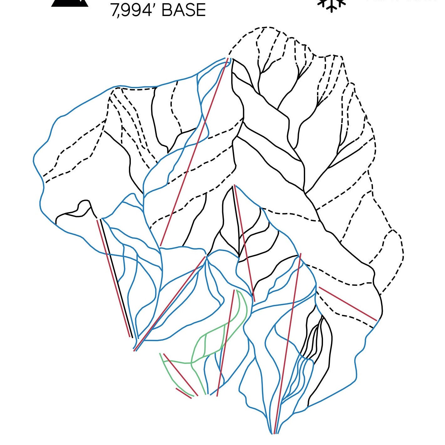 Solitude Printable Ski Trail Map Solitude Utah Trail Map - Etsy