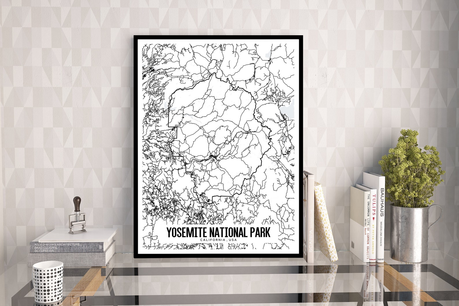 Yosemite National Park Map Printable Printable Map for - Etsy
