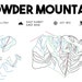 Powder Mountain Printable Ski Map, Powder Mountain Trail Map 16x20 ...