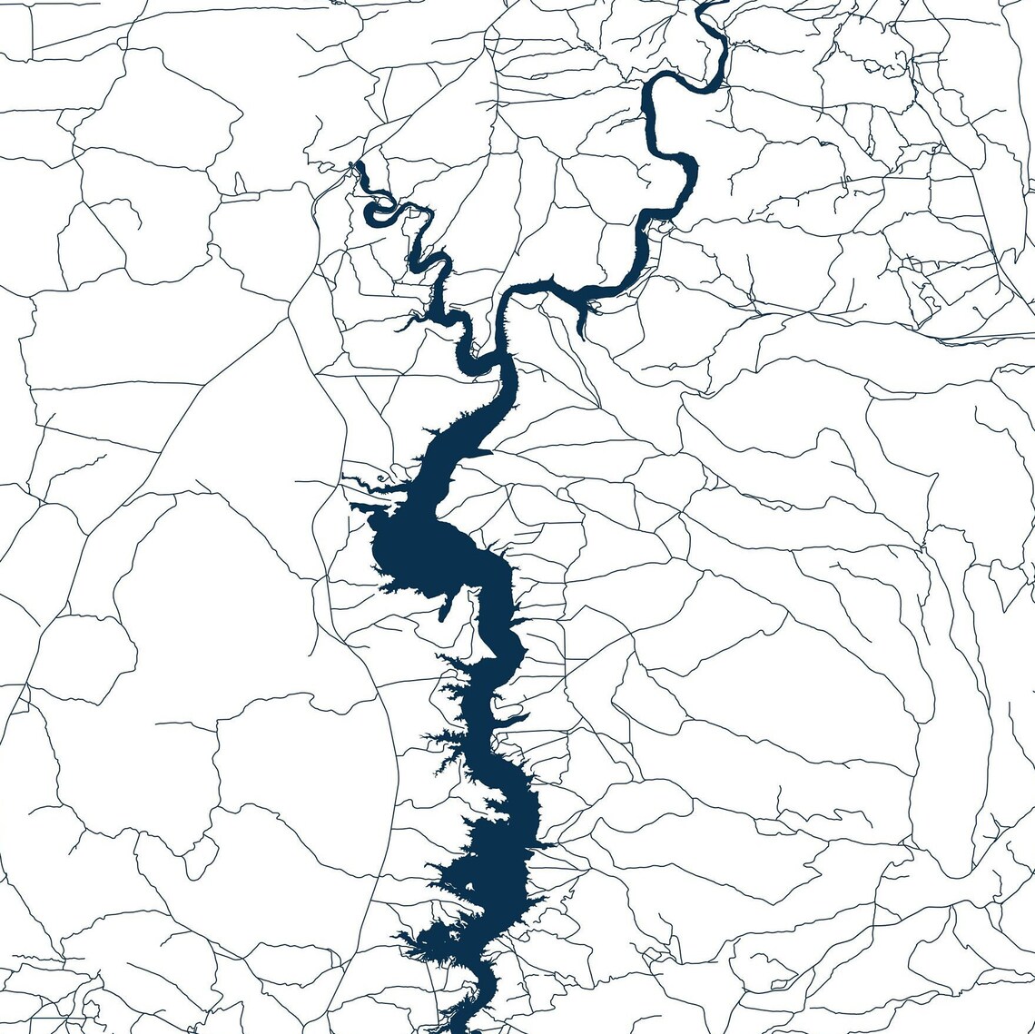 Flaming Gorge Printable Map Flaming Gorge Utah Map Flaming - Etsy