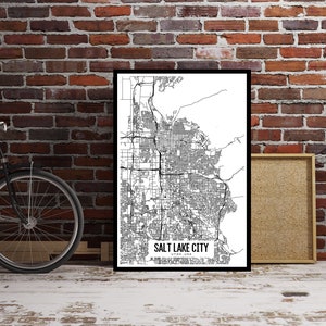 Salt Lake City Utah Map Printable, Printable Map for Office, Salt Lake ...