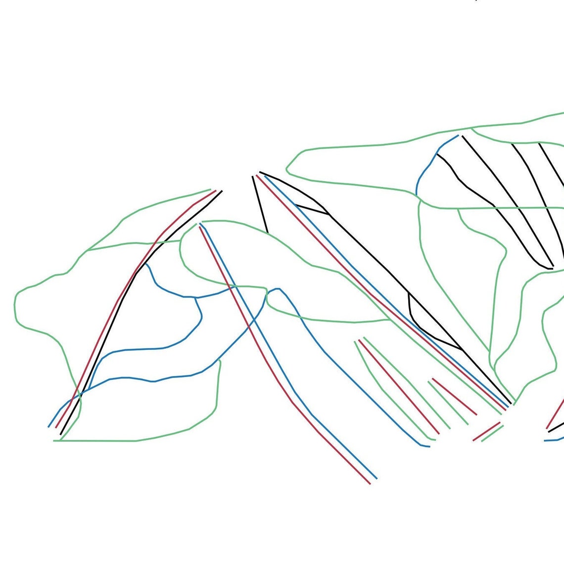 Holiday Valley Printable Ski Resort Map - Etsy