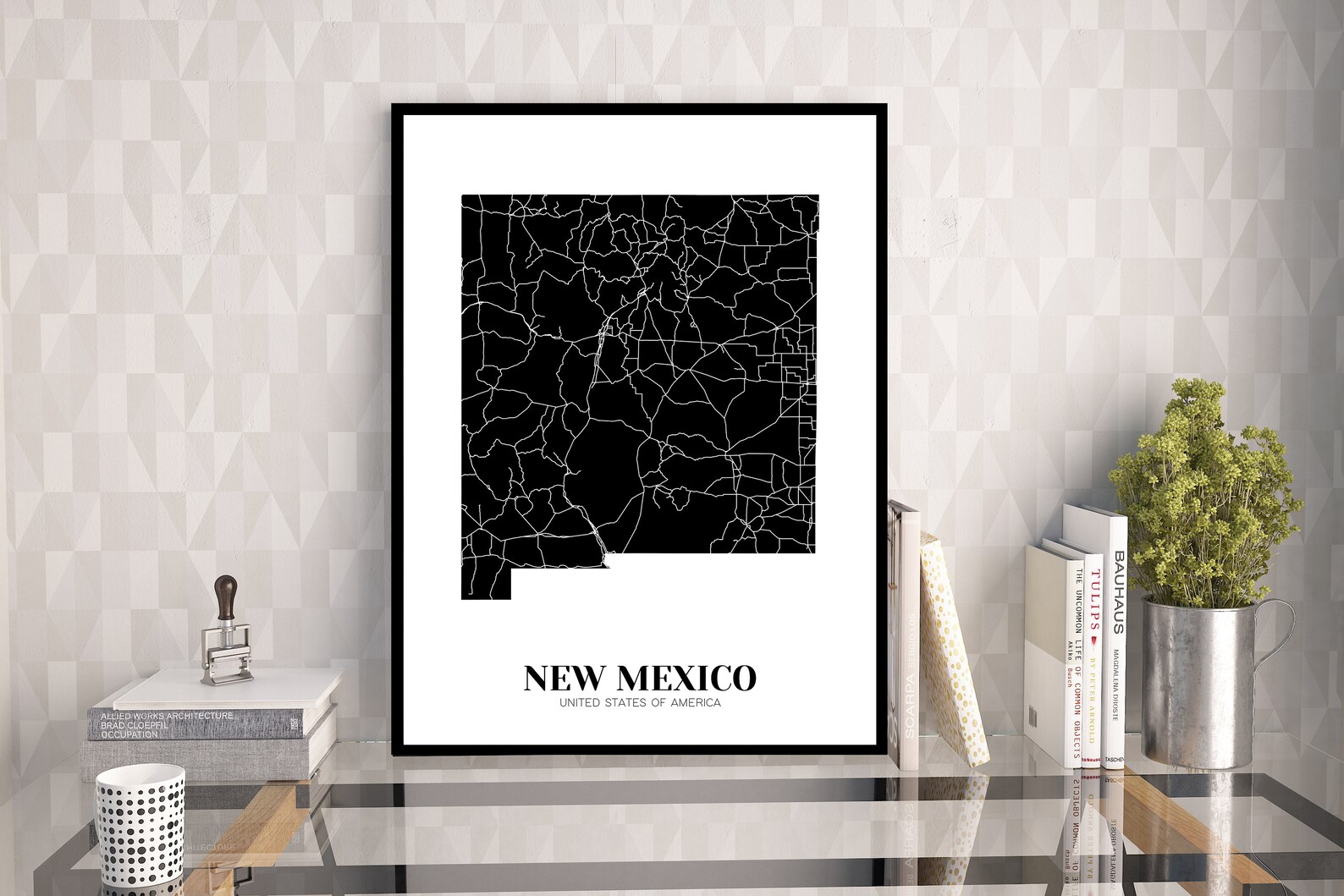 Map of New Mexico Printable New Mexico Map Printable NM Map - Etsy