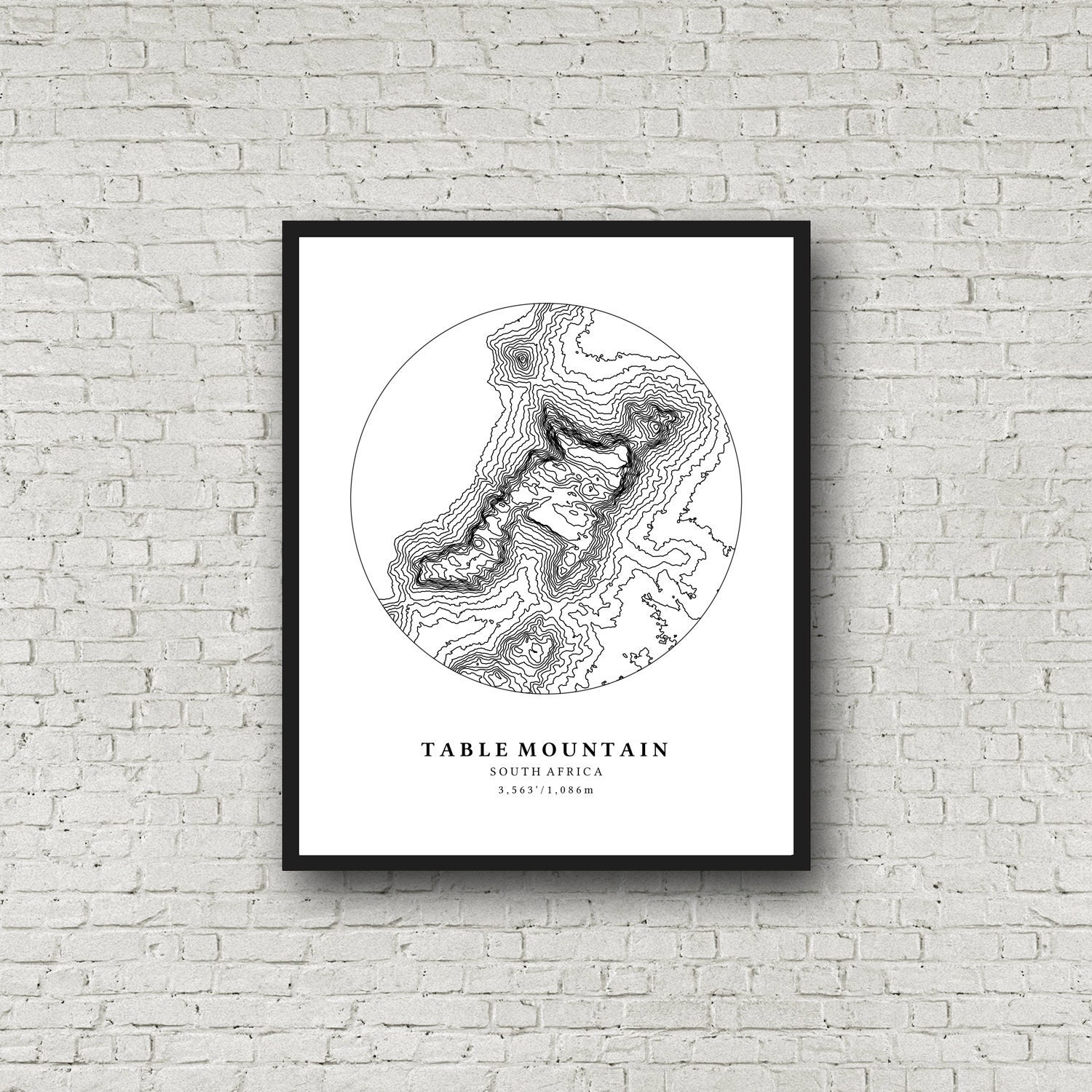 South African Maps With Mountains