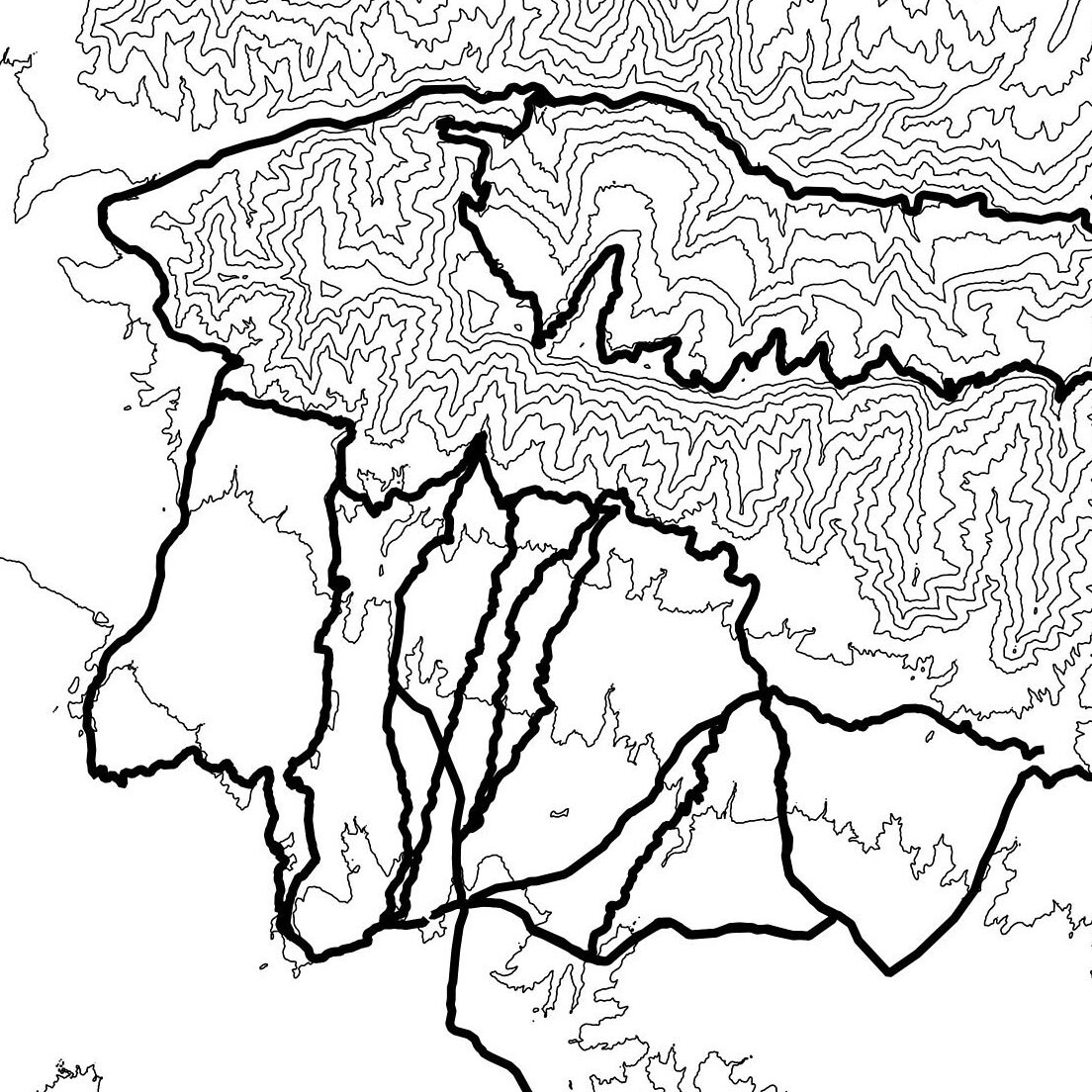 18 Road Trails Topographic Map Printable Mountain Biking Map - Etsy