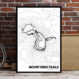 Mount Nebo State Park Trails Topographic Map, Printable Mountain Biking ...