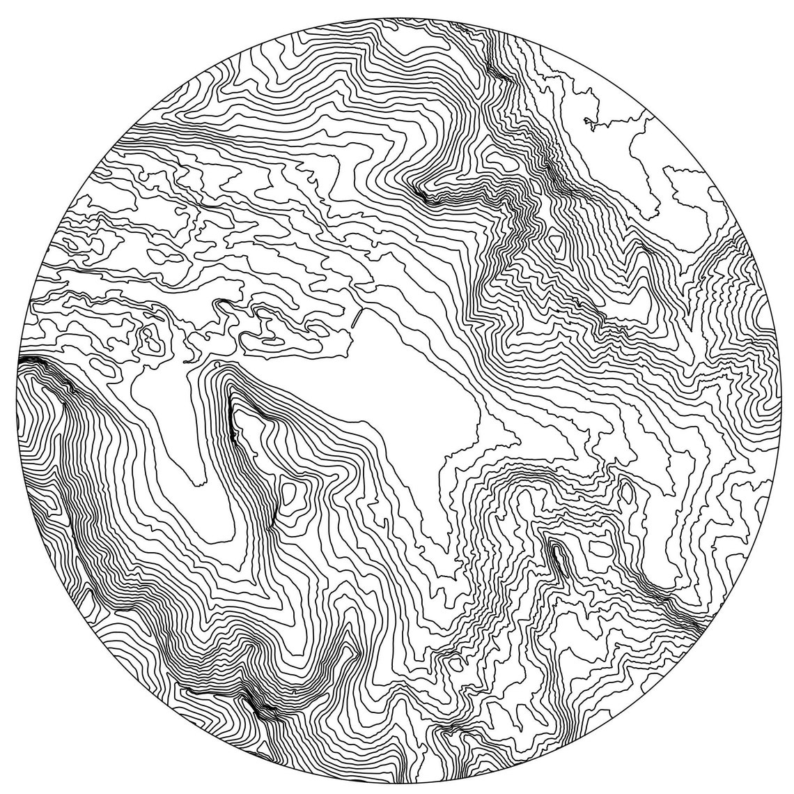 Caples Lake Topographic Map Caples Lake Tahoe Map Tahoe - Etsy