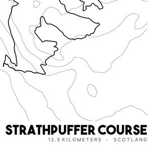 Strathpuffer MTB Course Printable Topographic Map, Printable Mountain ...