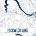 Pickwick Lake Printable Map, Alabama Wall Art, Pickwick Lake Print ...