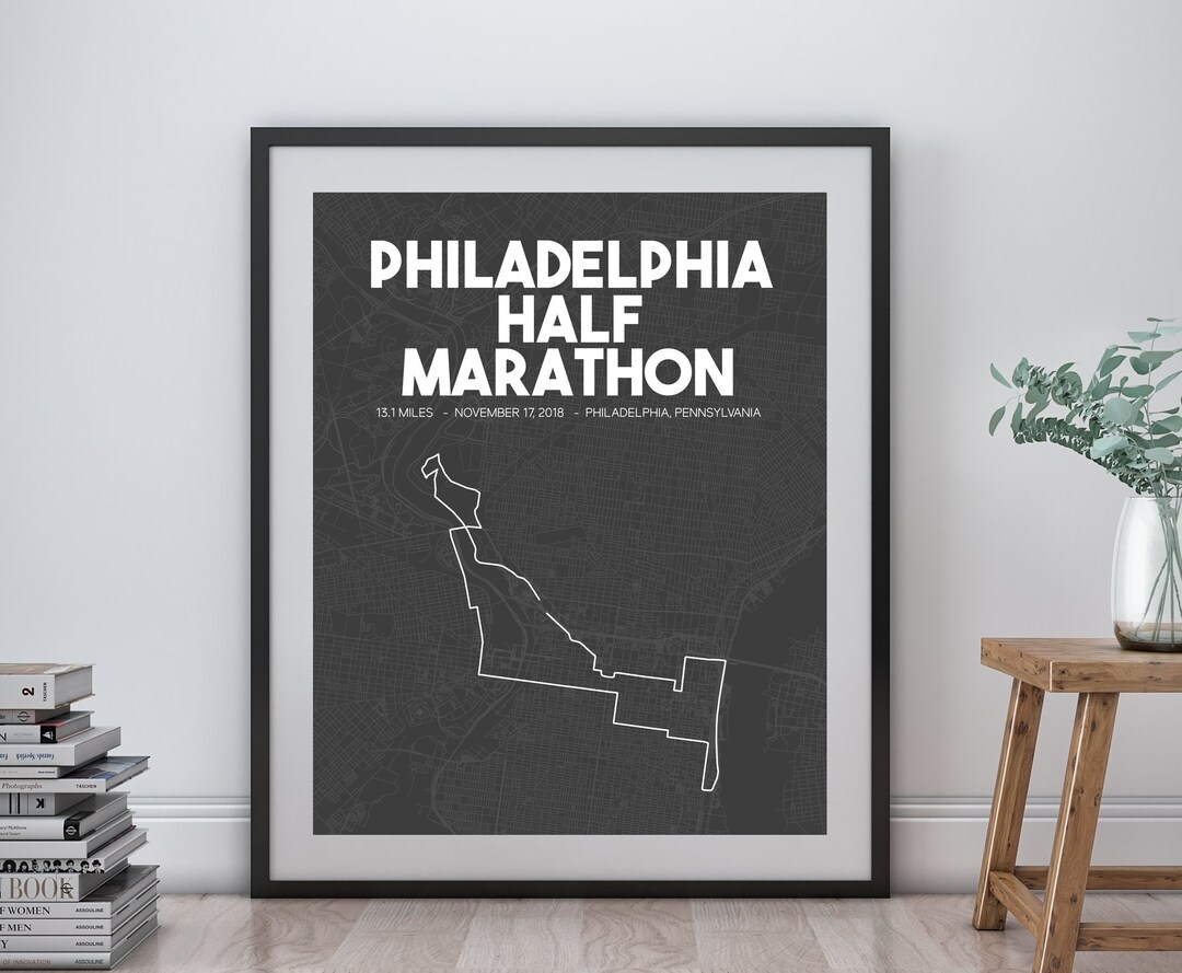 2018 Philadelphia Half Marathon Map Printable, Philly Half Marathon ...
