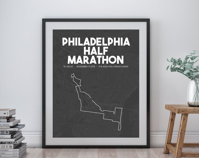 2018 Philadelphia Half Marathon Map Printable, Philly Half Marathon ...