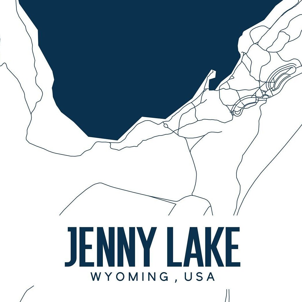 Jenny Lake Printable Map Jenny Lake Map Jenny Lake Print - Etsy Canada