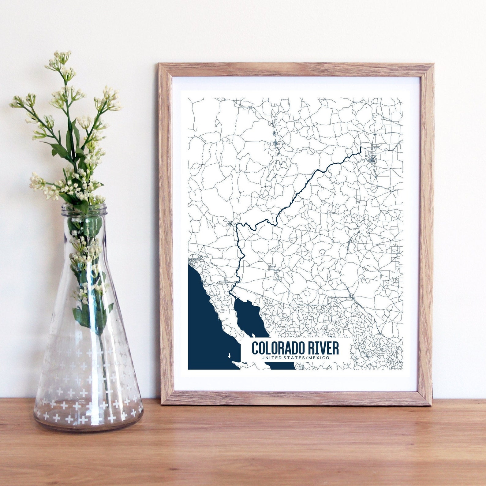 Colorado River Printable Map Poster Colorado River Map - Etsy