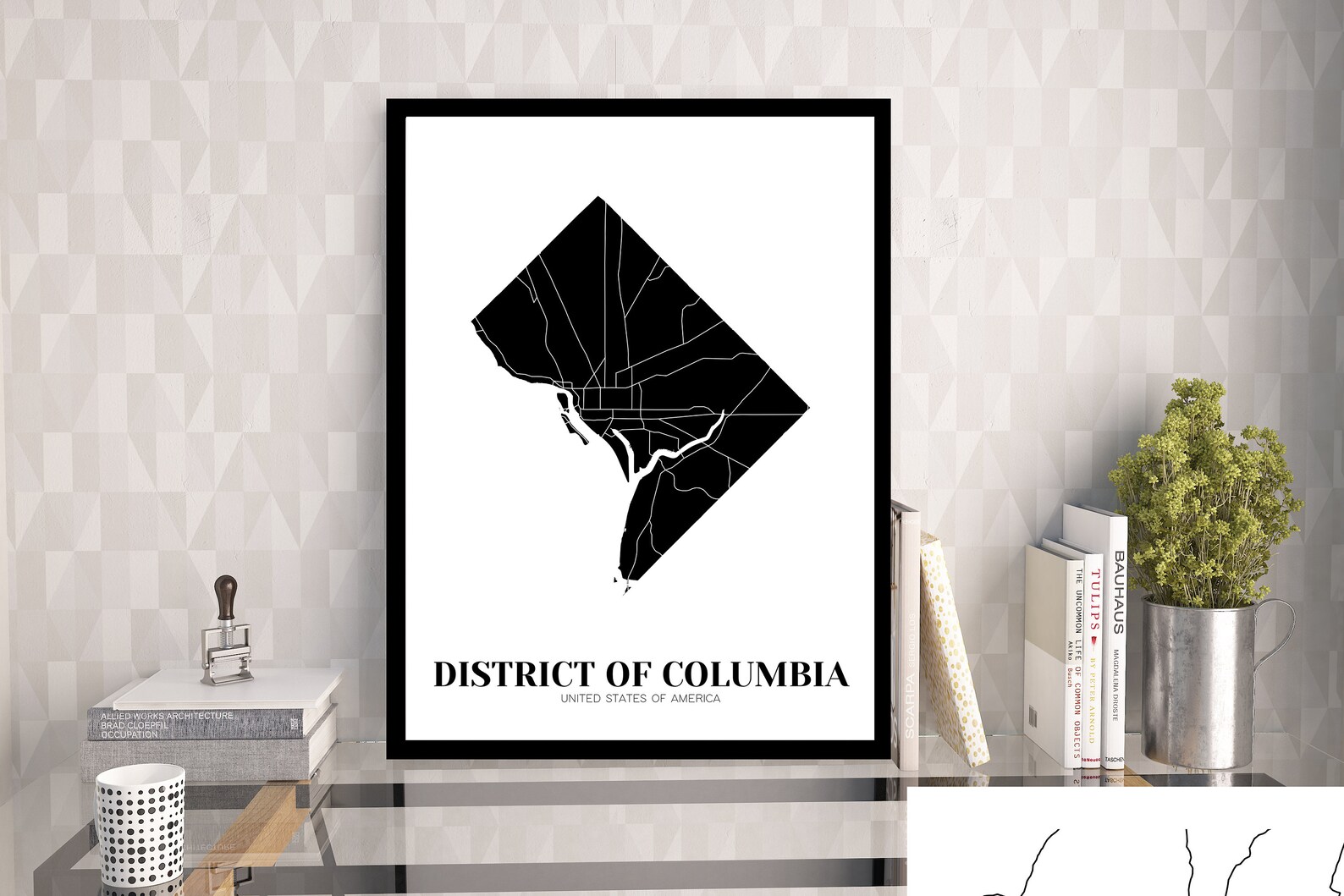 Map of Washington DC Printable DC Map Print Printable DC Map - Etsy