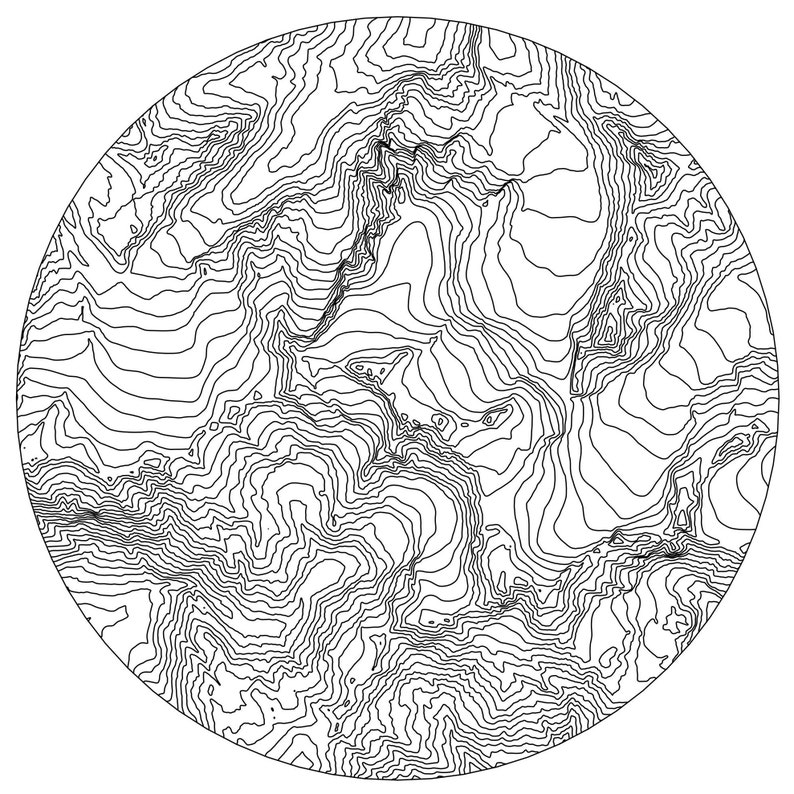 Mount Olympus Topographic Map Olympic National Park Map | Etsy
