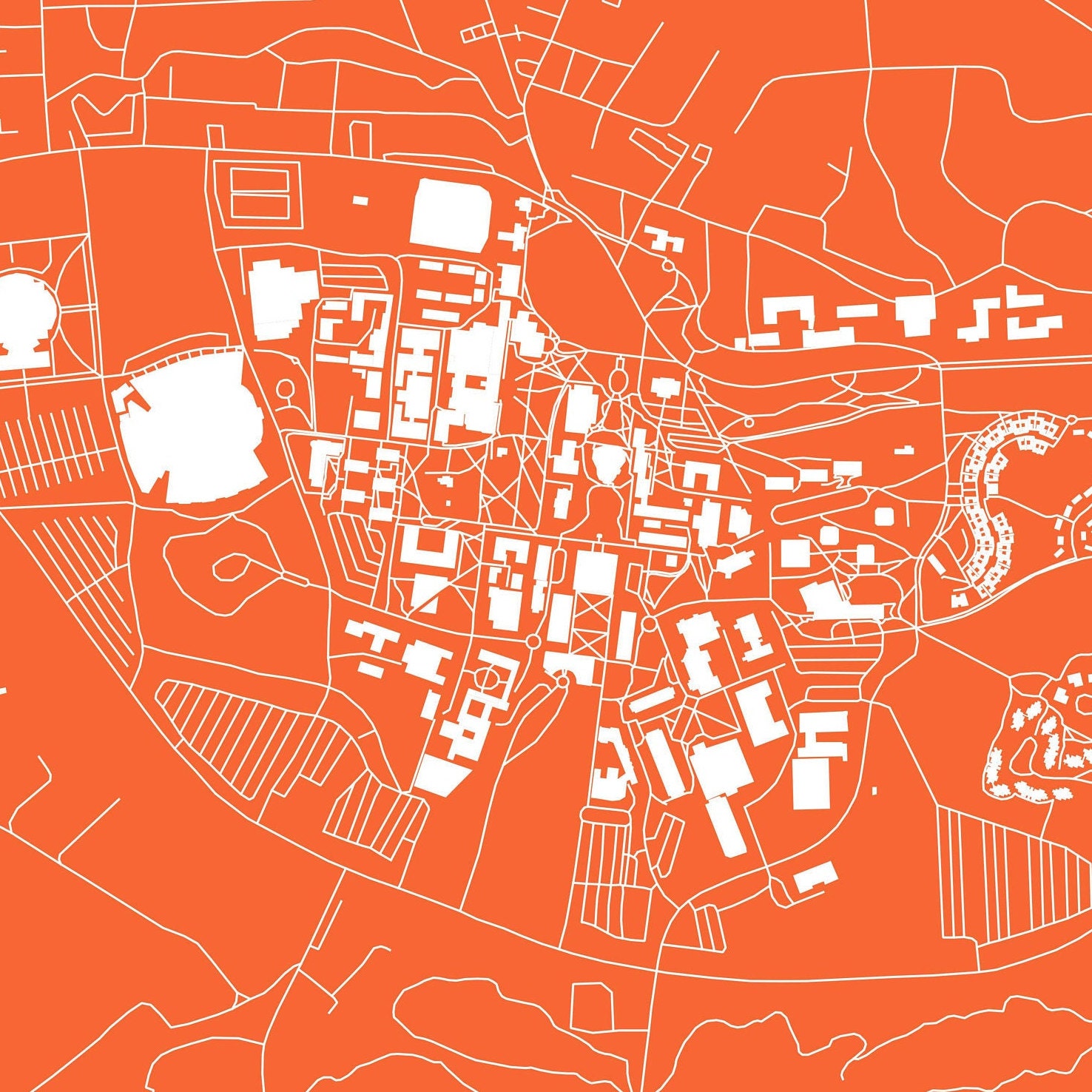 Clemson South Carolina Printable Map Clemson Print Clemson | Etsy