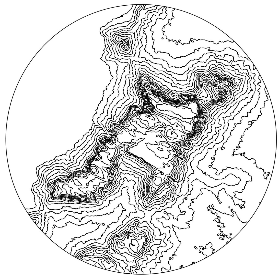 Table Mountain Topographic Map Cape Town Map South Africa - Etsy Hong Kong