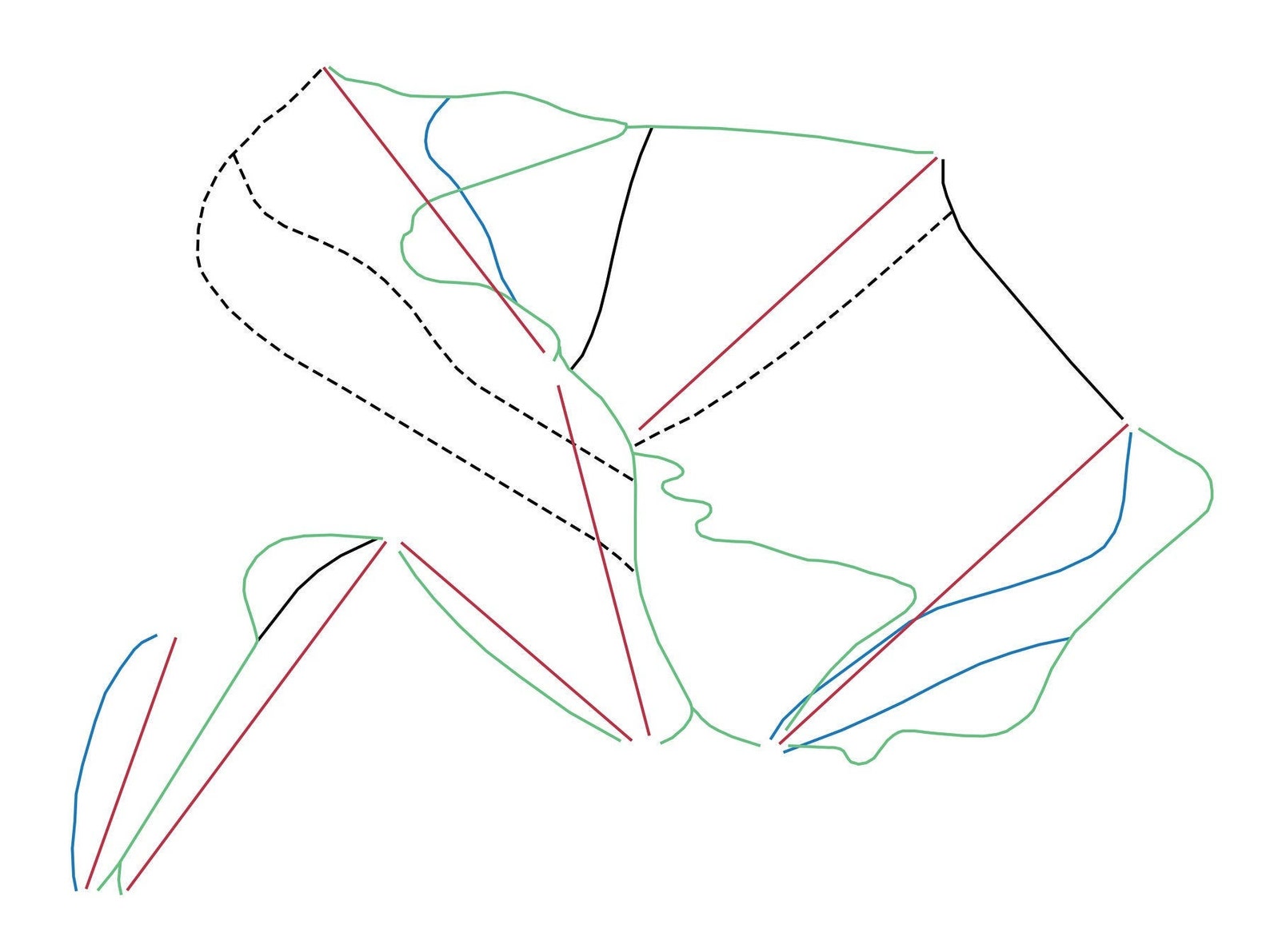 Cortina Hakuba Japan Printable Ski Resort Map | Etsy