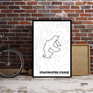 Strathpuffer MTB Course Printable Topographic Map, Printable Mountain ...