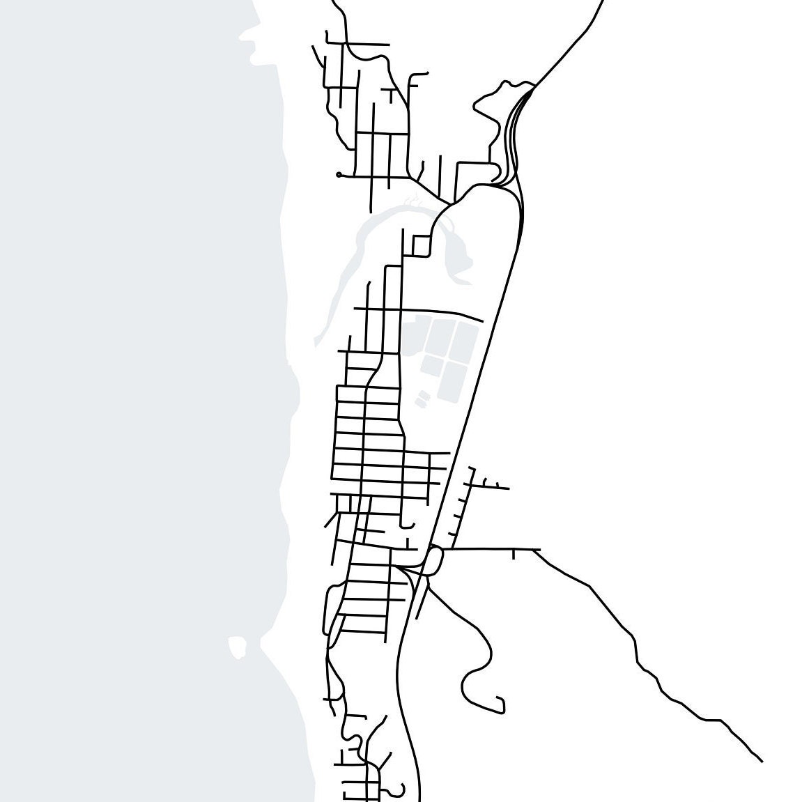 Cannon Beach Oregon Map Printable Oregon Wall Art Pacific - Etsy