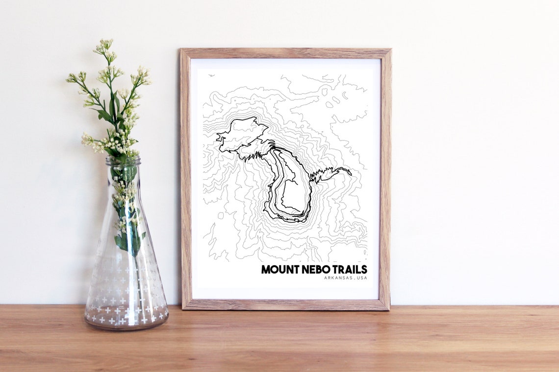Mount Nebo State Park Trails Topographic Map, Printable Mountain Biking ...