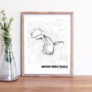 Mount Nebo State Park Trails Topographic Map, Printable Mountain Biking ...