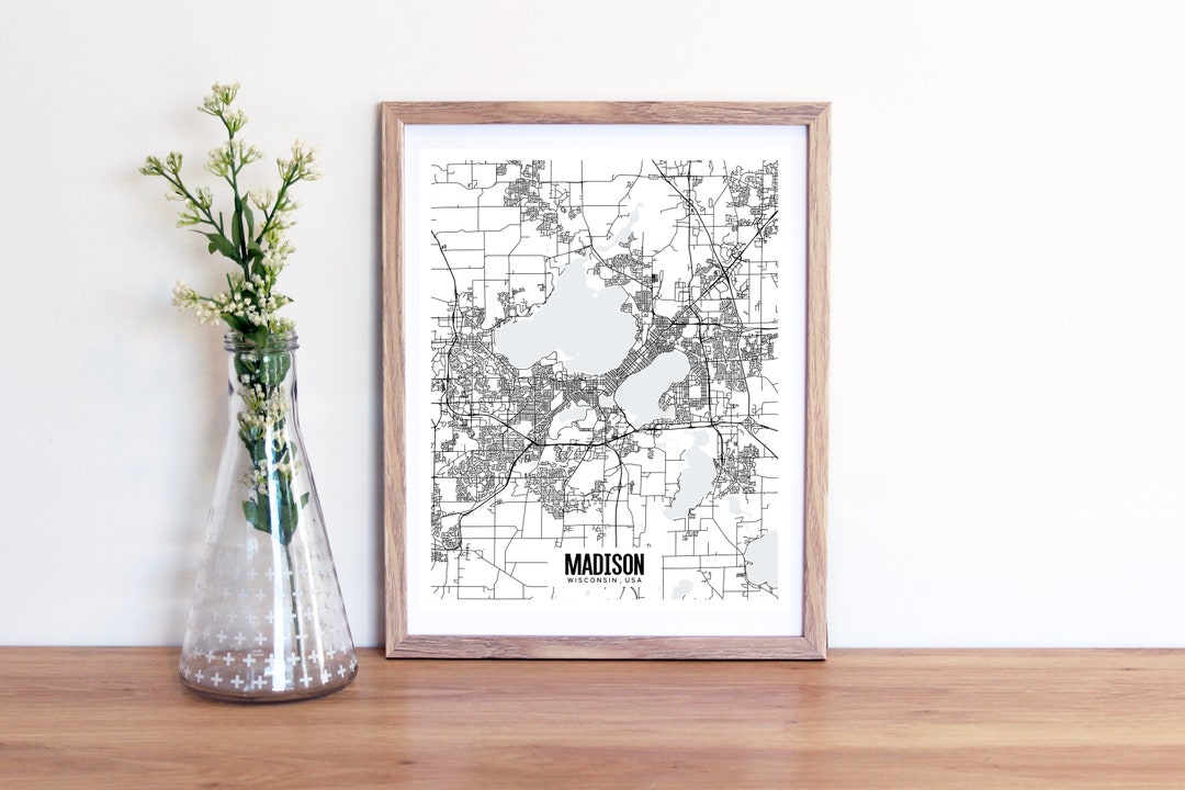 Madison Wisconsin Map Printable, Printable Map for Office, Wisconsin ...