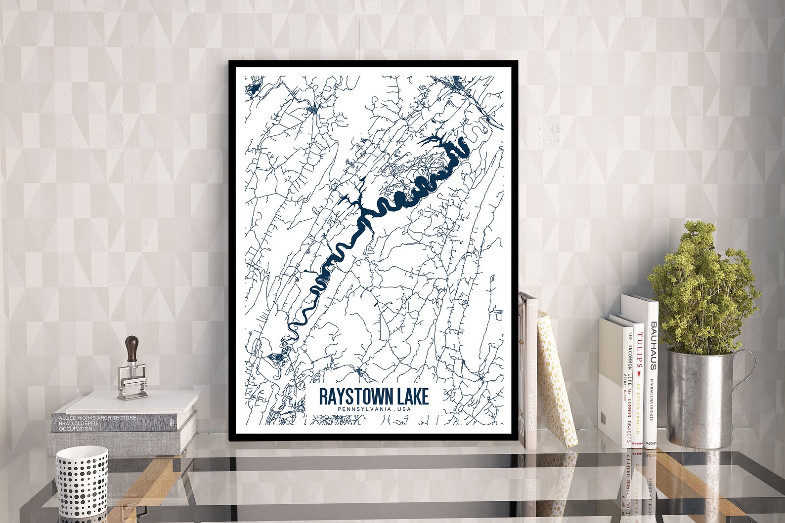 Raystown Lake Pennsylvania Printable Map Raystown Lake Map - Etsy