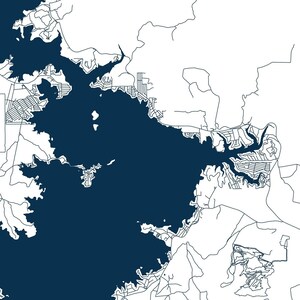 Lake Buchanan Texas Printable Map, Lake Buchanan Wall Art, Lake ...