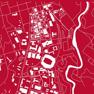 Athens Georgia Printable Street Map, University of Georgia Campus Map ...