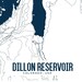 Dillon Reservoir Colorado Printable Map, Dillon Colorado Wall Art ...