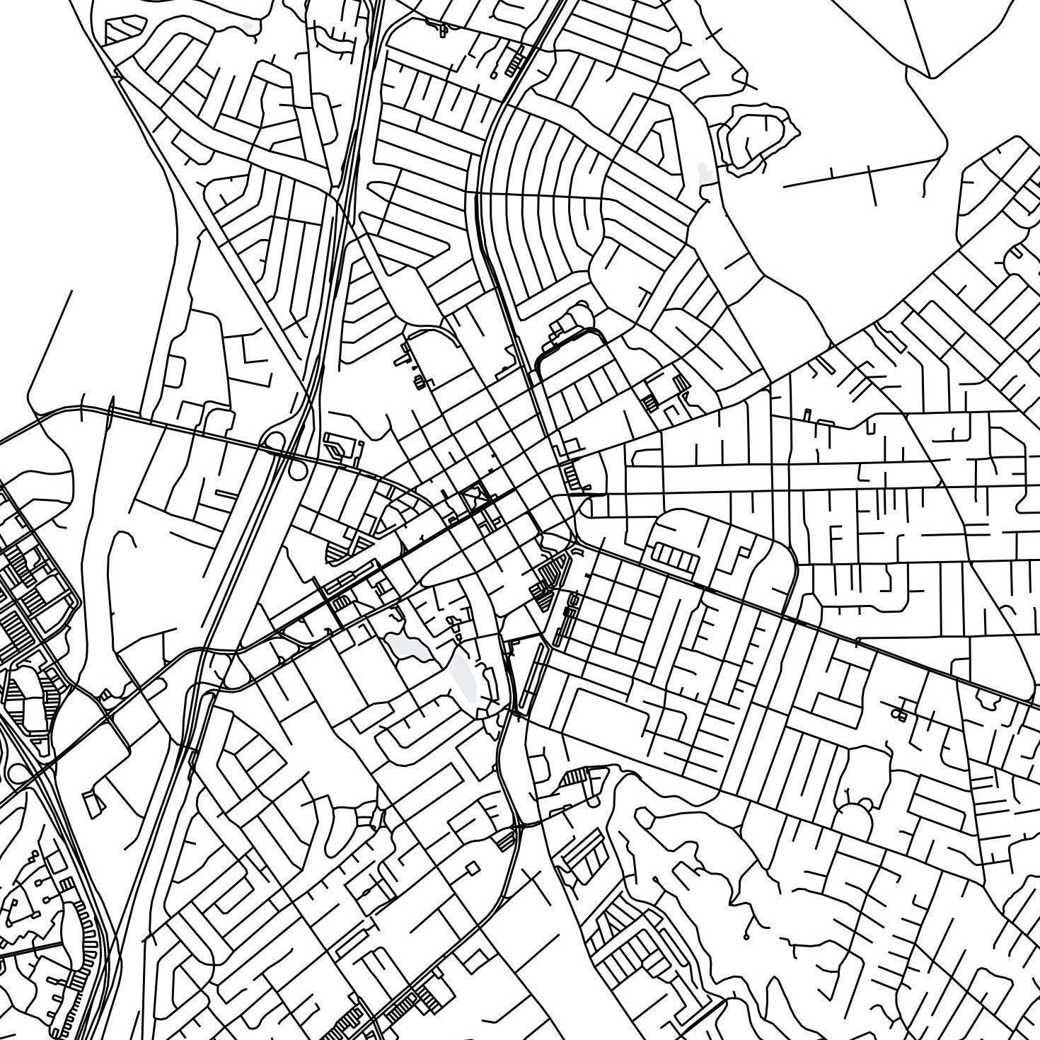 Concord California Printable Map California city map art San | Etsy