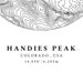 Handies Peak Topographic Map Handies Peak Map Handies Peak - Etsy