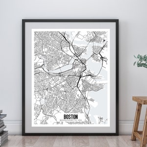 Boston Printable Map, Boston Map Poster, Boston Massachusetts Map ...
