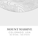 Mount Massive Topographic Map Mount Massive Wall Art - Etsy