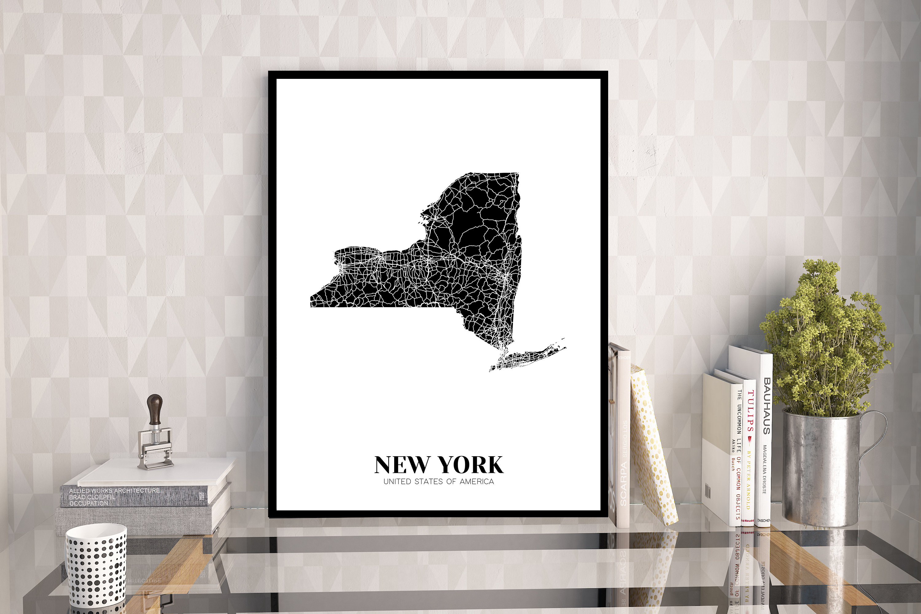 Map of New York Printable New York Map Printable NY Map - Etsy Israel