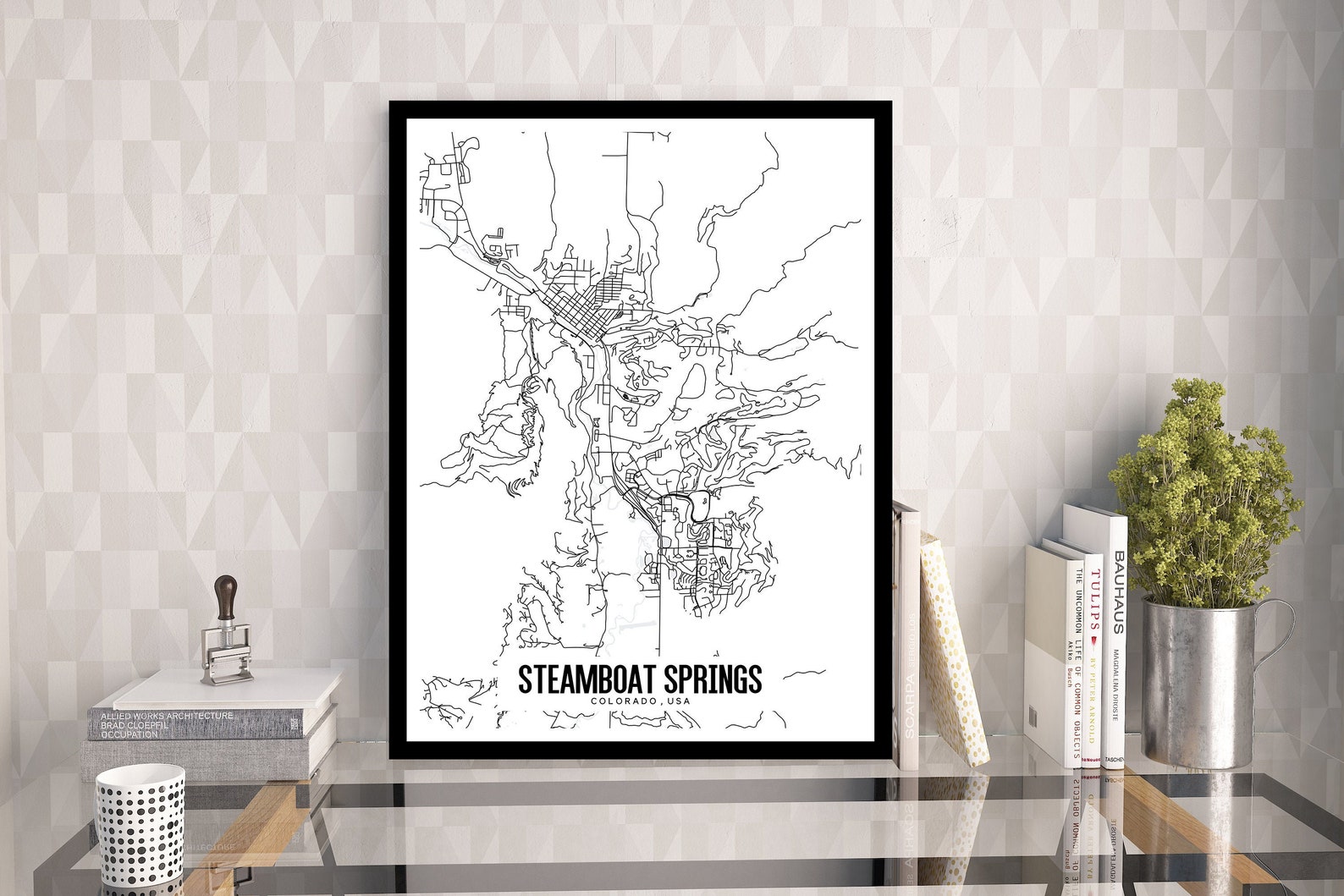 Steamboat Springs Colorado Printable Map Steamboat Ski Map - Etsy
