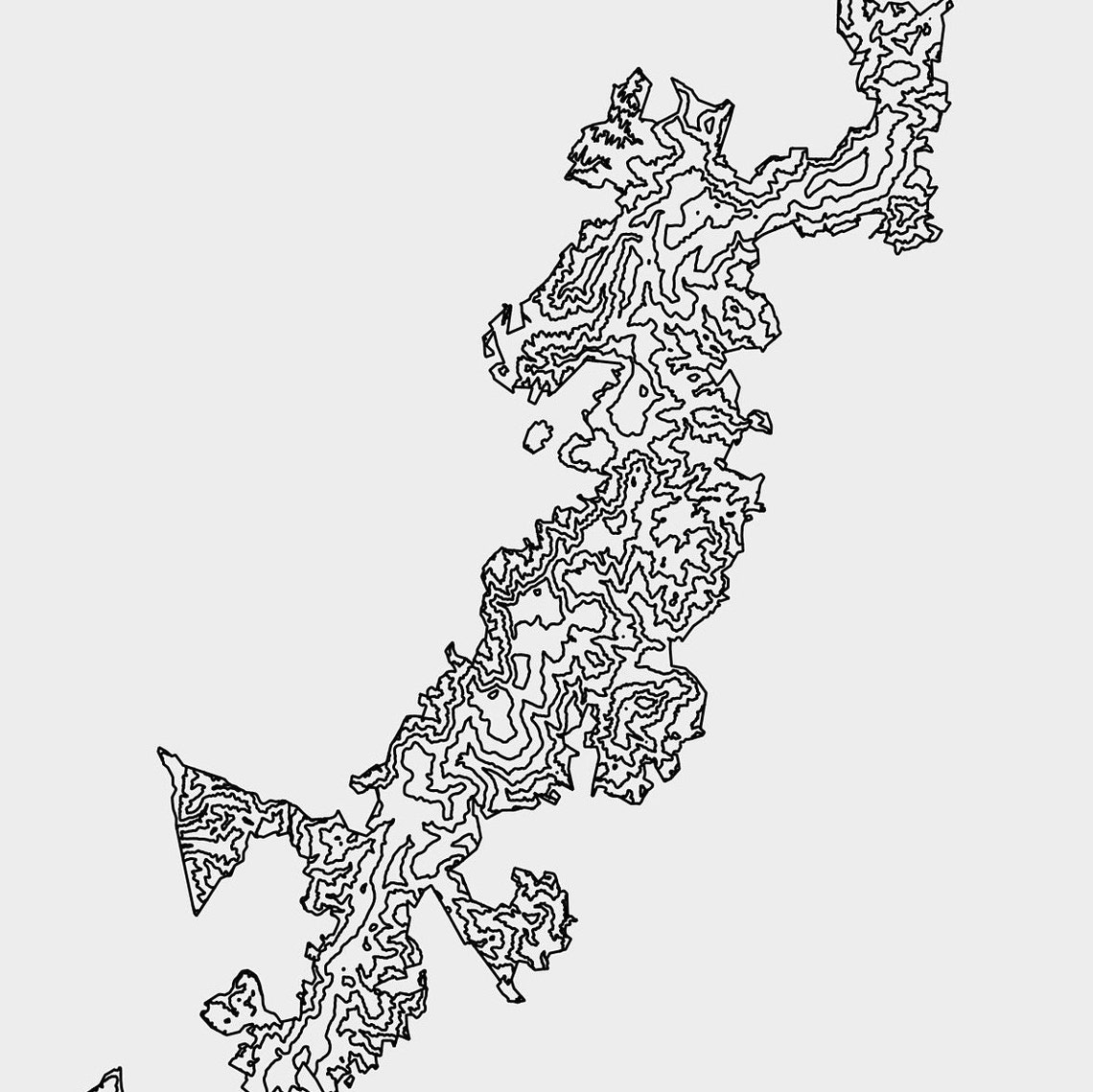 Shenandoah National Park Printable Topographic Map Shenandoah | Etsy