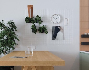 Large Wire Wall Grid White Grid for Plants Mesh Memo Board - Etsy