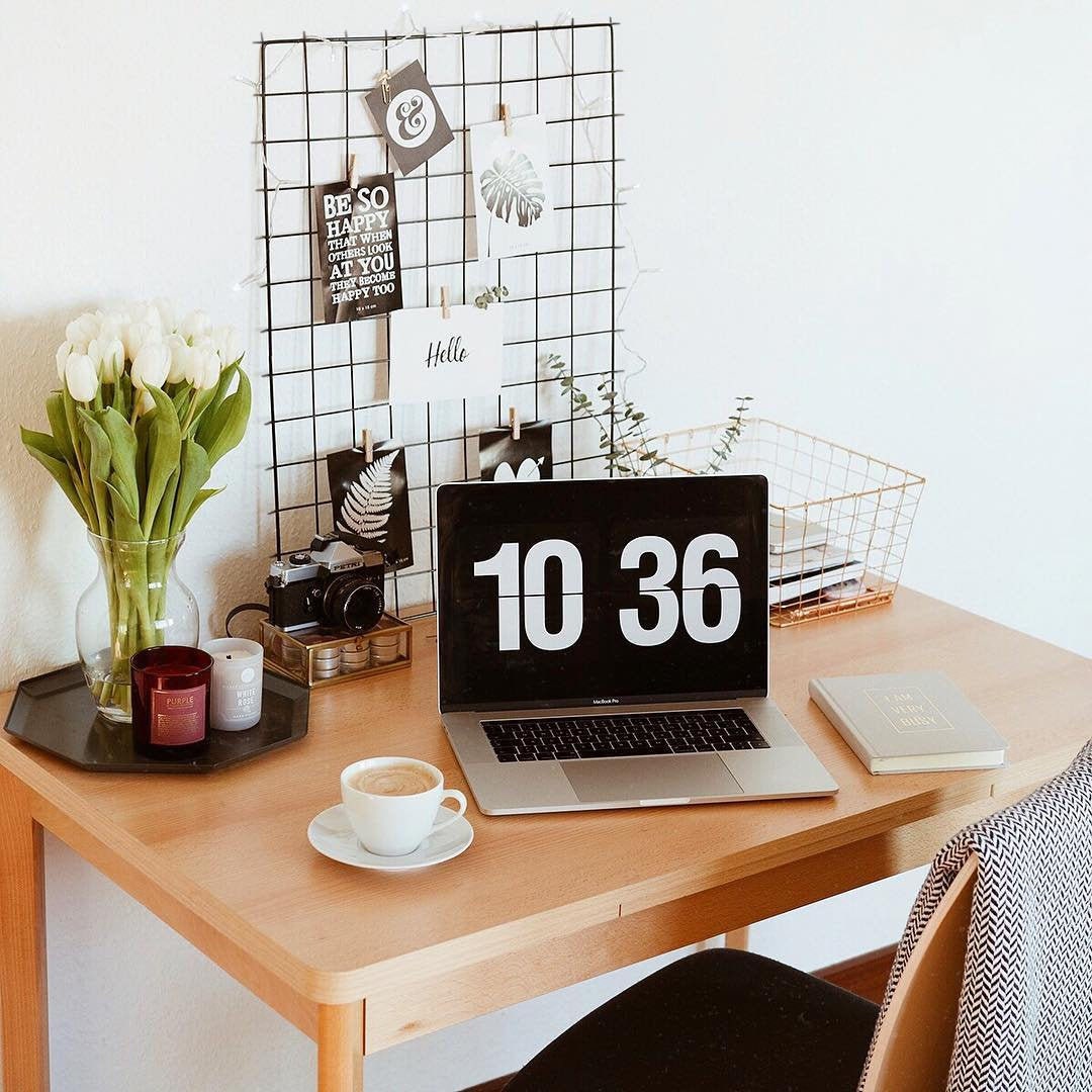 Black Wire Wall Grid + SHELF, FREE Clips, Hooks, Wire Mesh Memo Board ...