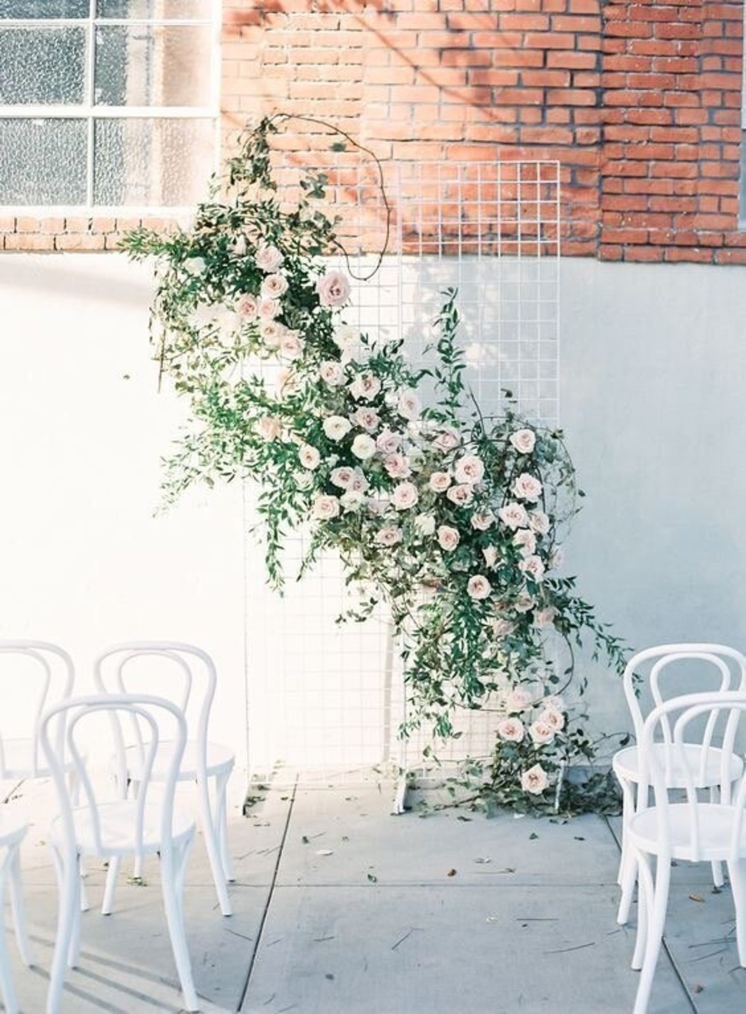 Geometric Grid Frame Wedding Background Decoration Stage Screen Wrought ...