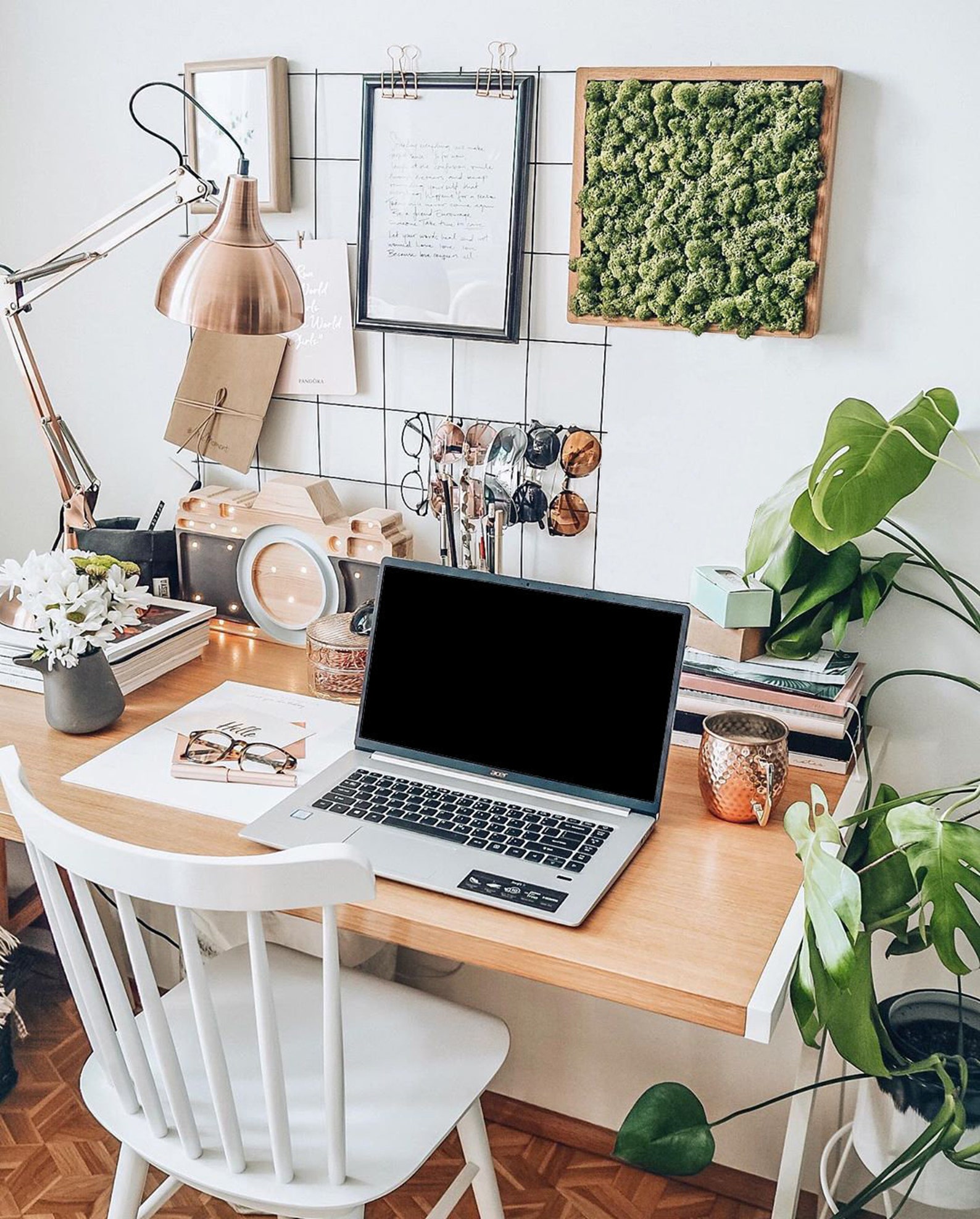 Black Wire Wall Grid SHELF Free Clips Wire Mesh Memo | Etsy