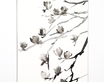 Sumi ink painting | Etsy