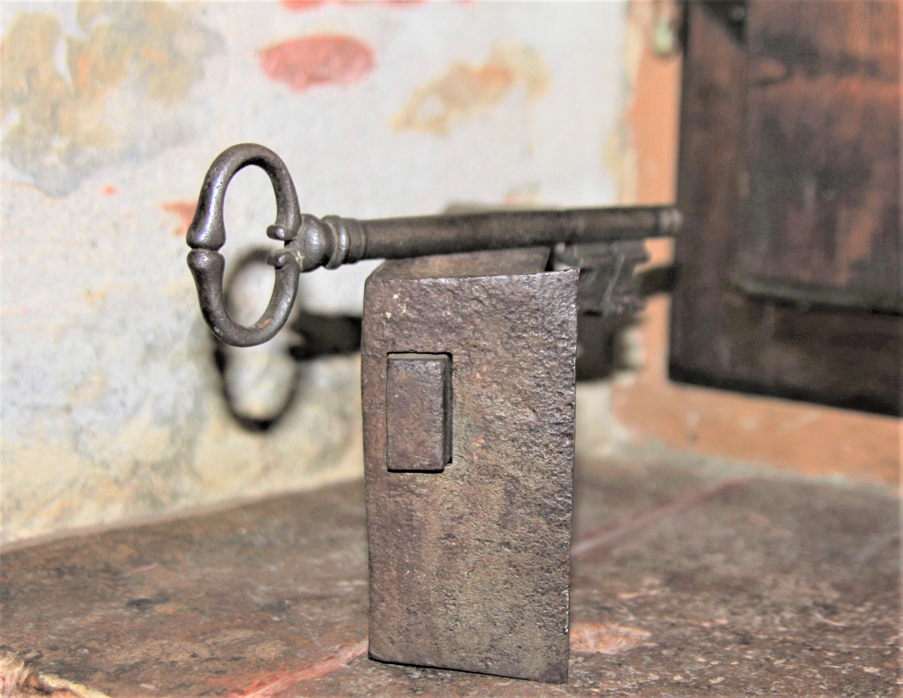 Early 19th Century French Rim Lock & Key With Integral Spring - Etsy
