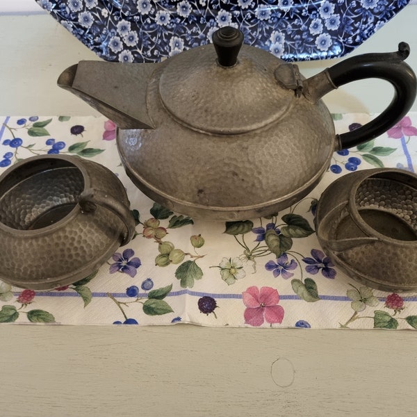 Pewter Tea Set - Etsy