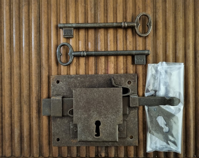 Vintage Door Lock large Antique Metal Door Lock With Skeleton - Etsy