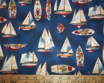 Sailboat fabric | Etsy