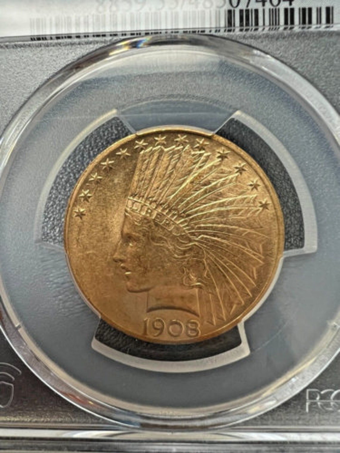 1908 Dollar 10 Gold Indian Head PCGS AU55 - Etsy