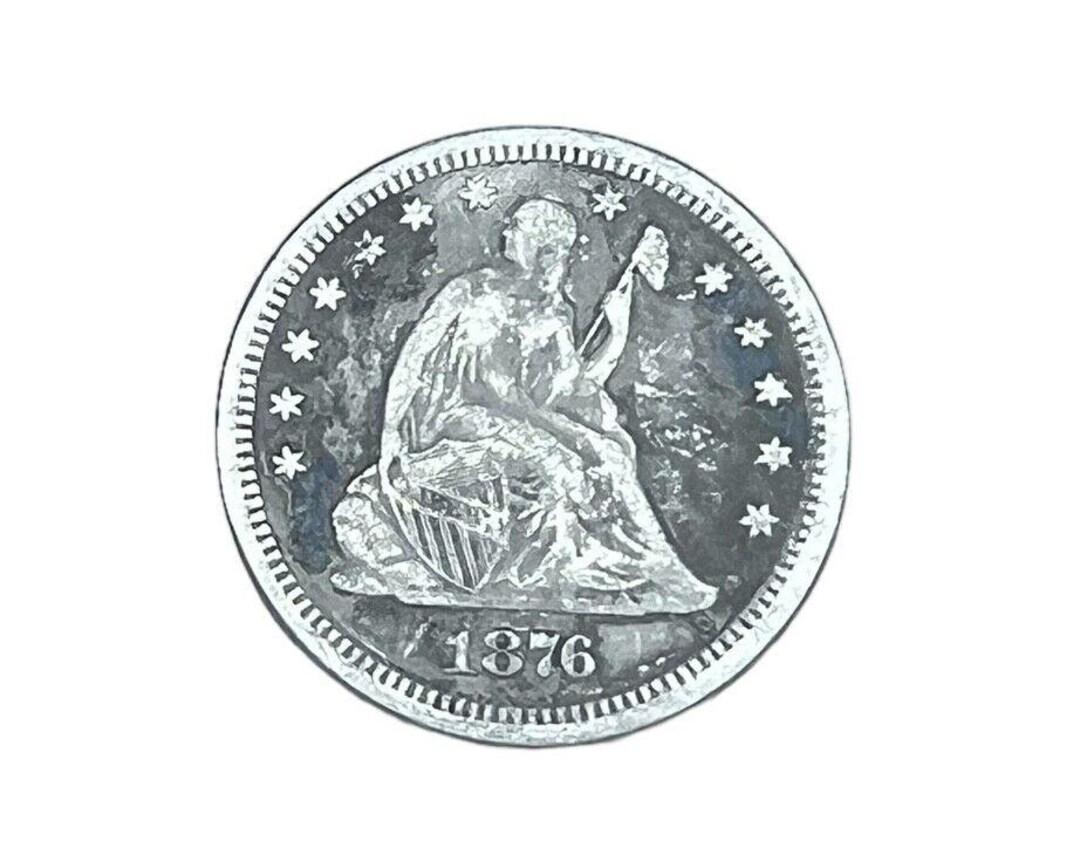Carson City Silver 1876 Seated Liberty US Quarter - Etsy
