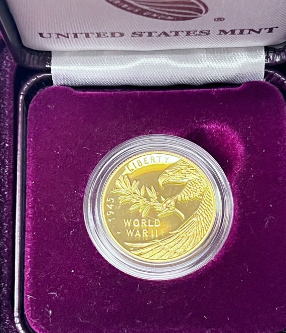 1945 End of World War II 75th Anniversary Gold Coin - Gem
